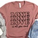 Love Shirt, Cute Love Shirt With Hearts, Boyfriend and Girlfriend Gift ...