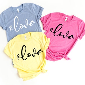 Love Shirt, Cute Love Shirt With Hearts, Boyfriend and Girlfriend Gift ...