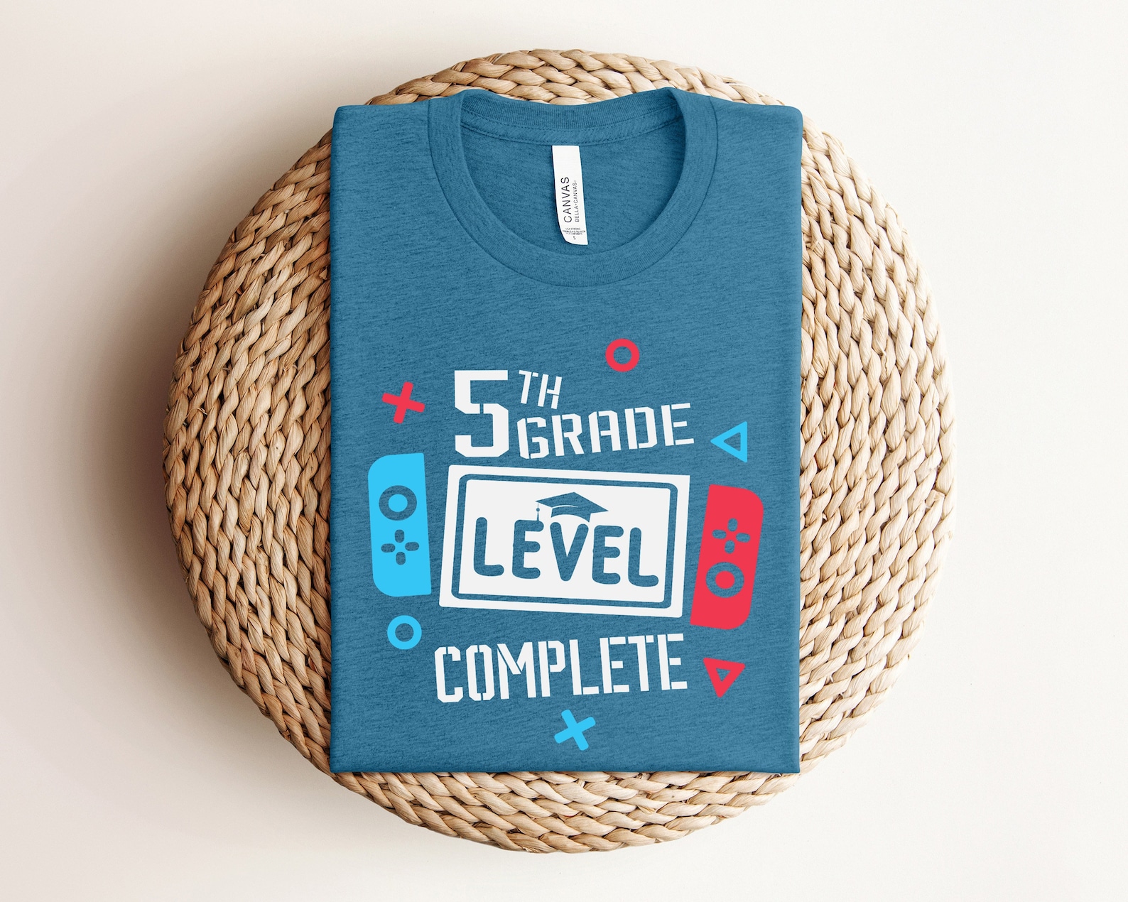 5th Grade Level Completed, Gamer Graduation Shirt, School Graduation T ...