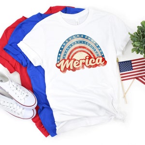 4th of July Rainbow Merica Shirt,freedom Shirt,fourth of July Shirt,patriotic Shirt,independence ...