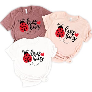 Love Bug Shirt,lady Bird Valentines,valentines Day Shirt for Woman ...