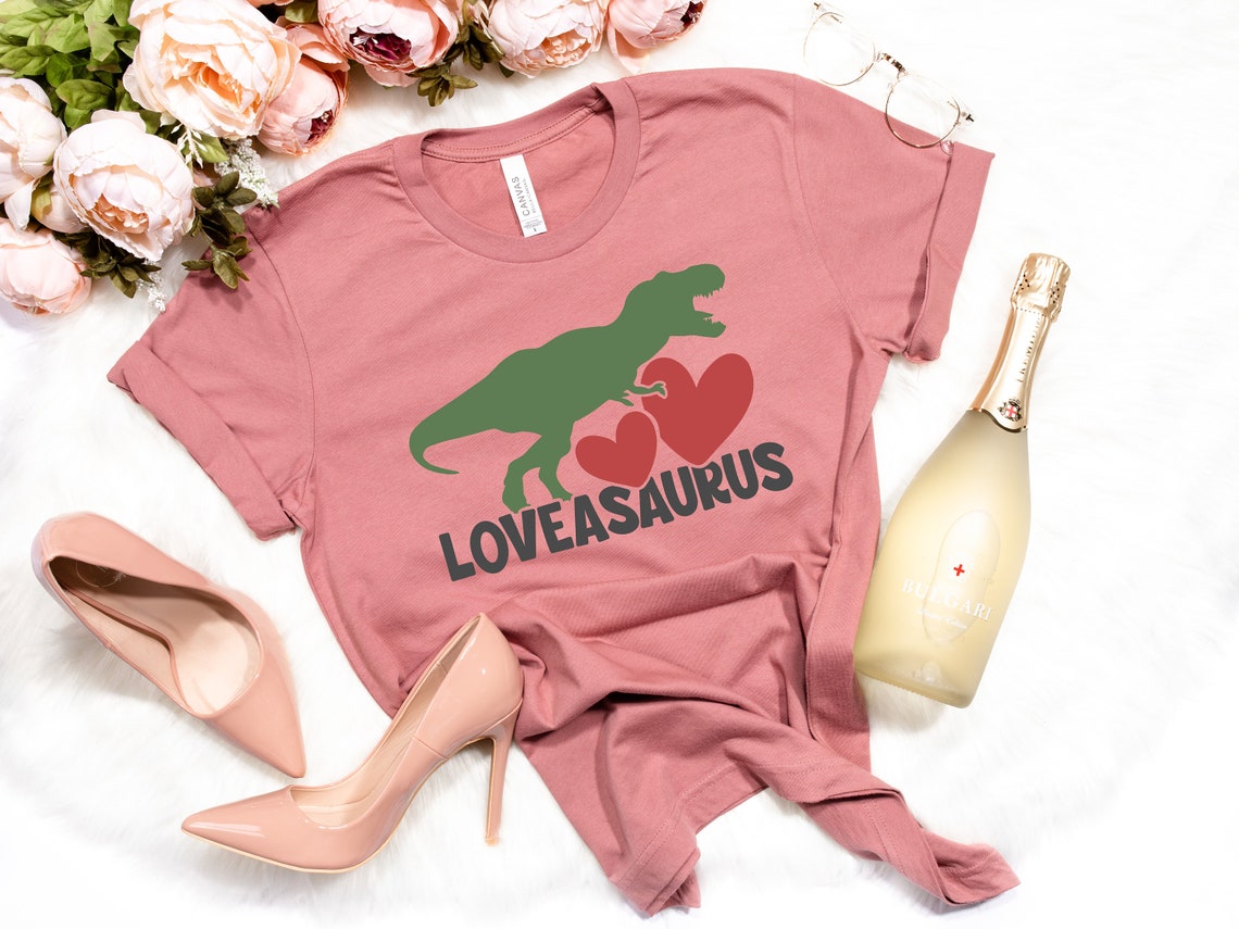 Loveasaurus Rex Boys Valentine Shirt Dinosaur Valentines Day - Etsy