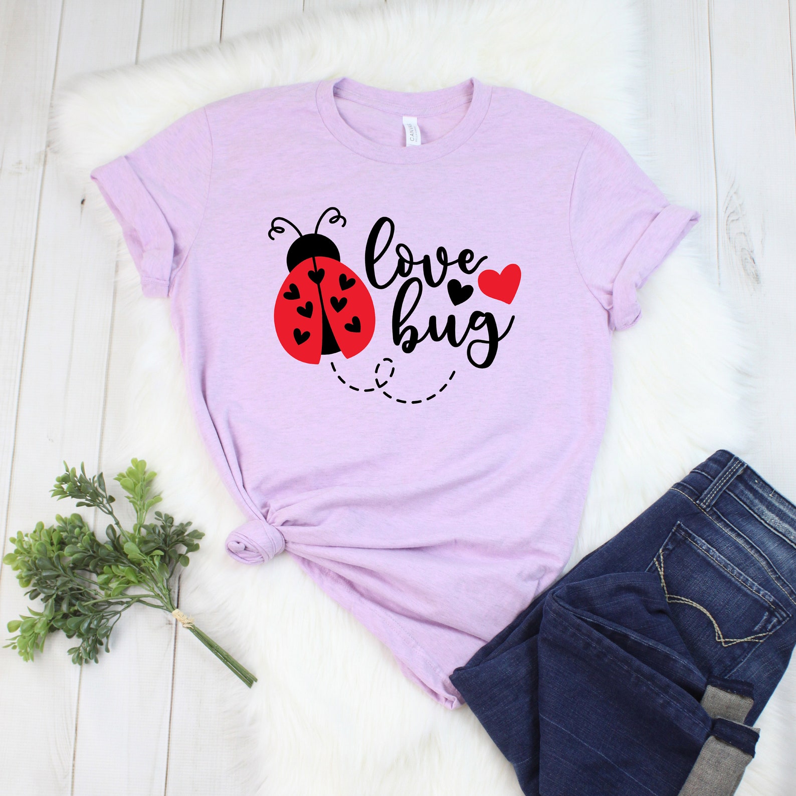 Love Bug Shirtlady Bird Valentinesvalentines Day Shirt for | Etsy
