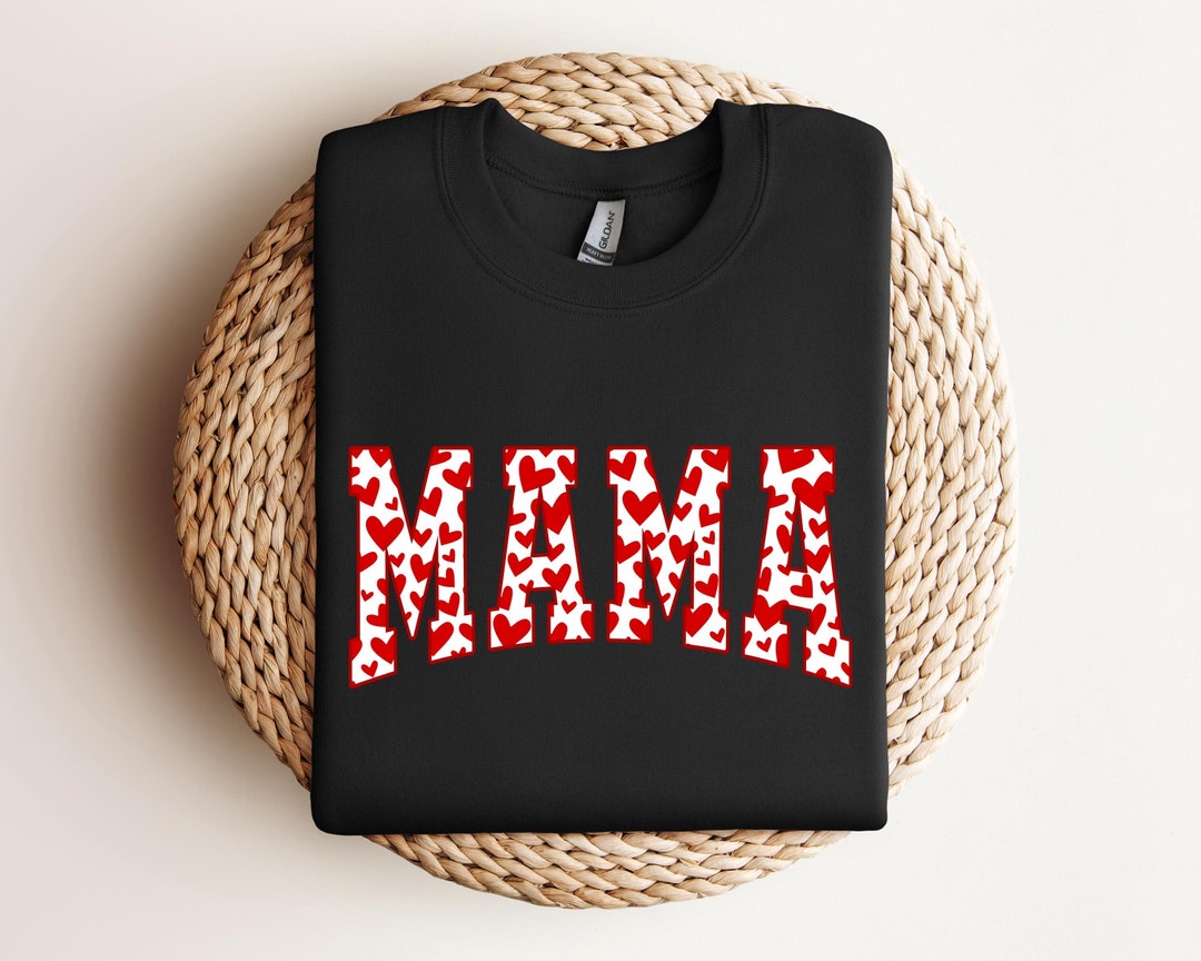 Mama Valentines Heart Valentines Day Shirt,valentines Day Shirts for ...
