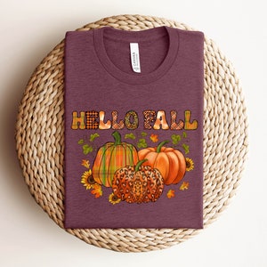 Hello Fall Sweatshirt, Thanksgiving Sweater, Family Sweatshirt, Funny ...