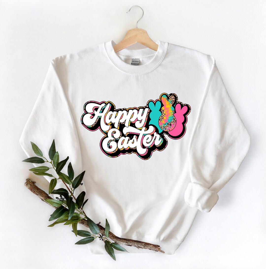 Happy Easter Shirt, Happy Easter Bunny Shirt, Happy Easter Bunny Ears ...