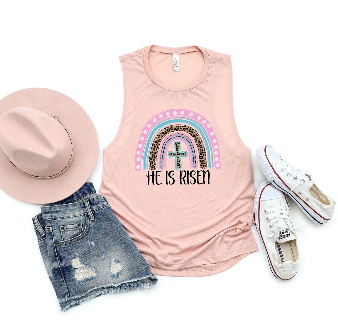 He is Risen Easter Shirt,christian Easter Shirt,easter Shirt for Woman ...