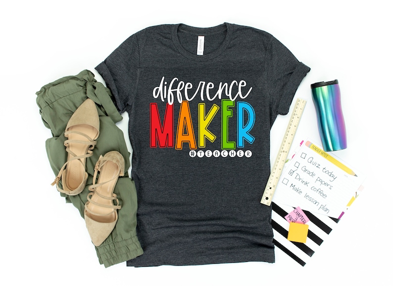 Difference Maker Teacher Shirts Teach Love Inspire Shirt | Etsy