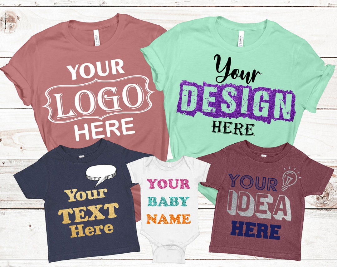 Personalized T-shirt,add Your Own Text, Custom T-shirt,customized T ...