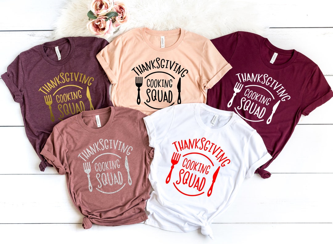 Thanksgiving Cooking Squad Shirt,thanksgiving Shirt, Cooking Squad ...