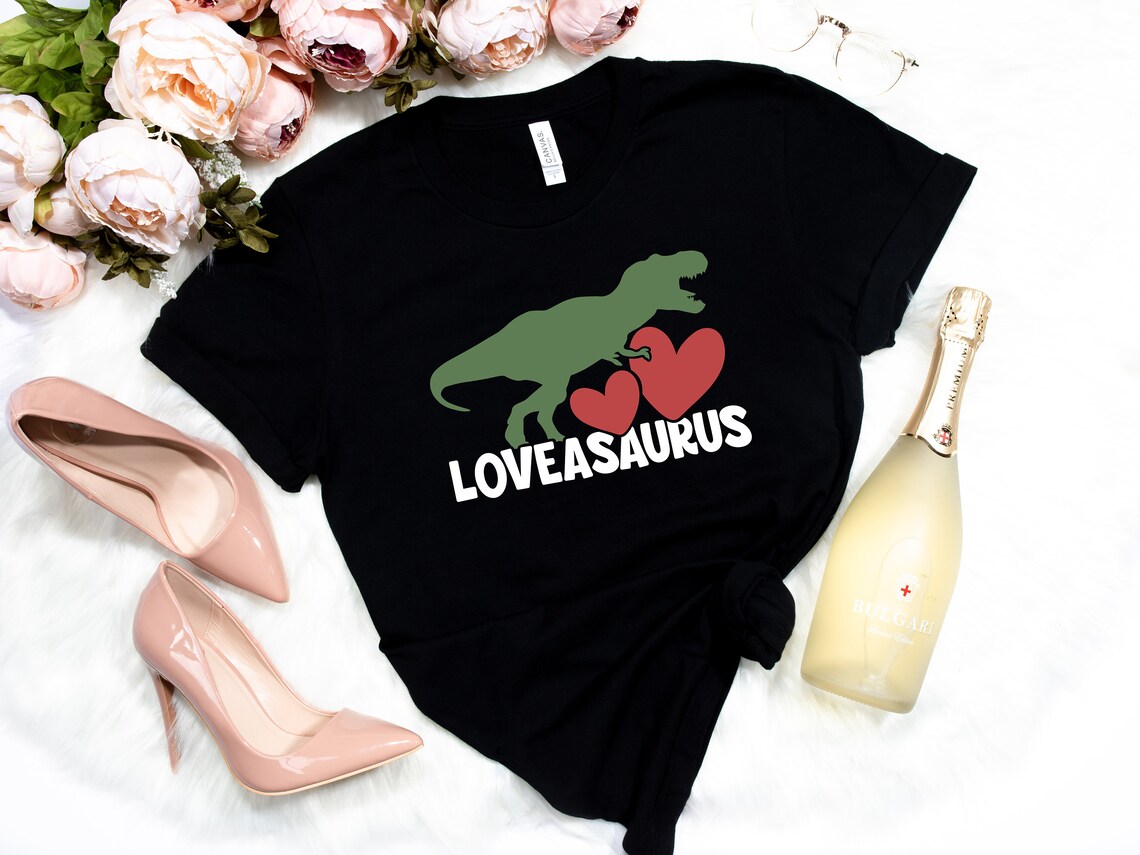 Loveasaurus Rex Boys Valentine Shirt Dinosaur Valentines Day - Etsy