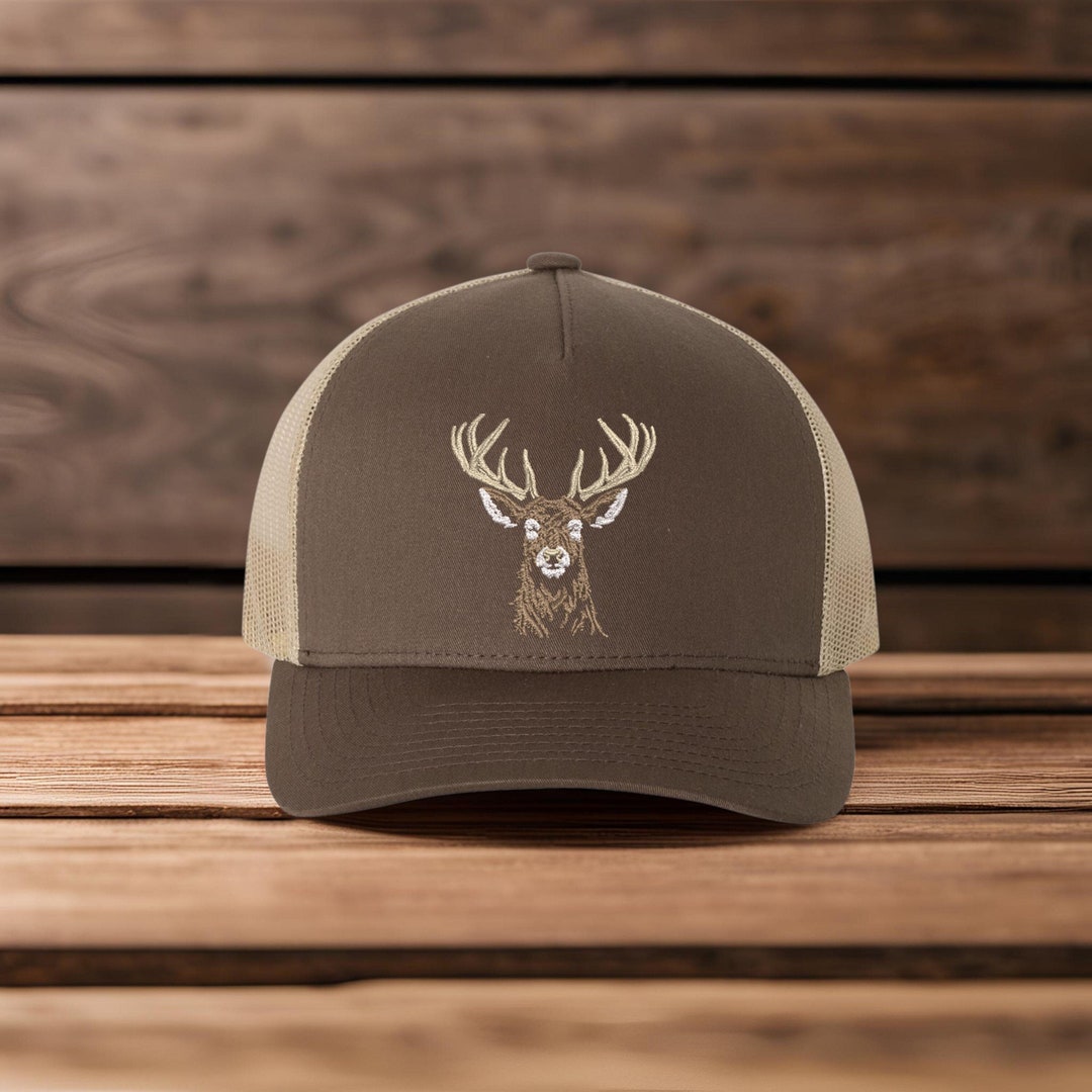 Embroidered Reindeer Hats, Embroidered Reindeer Antlers Hat, Deer ...