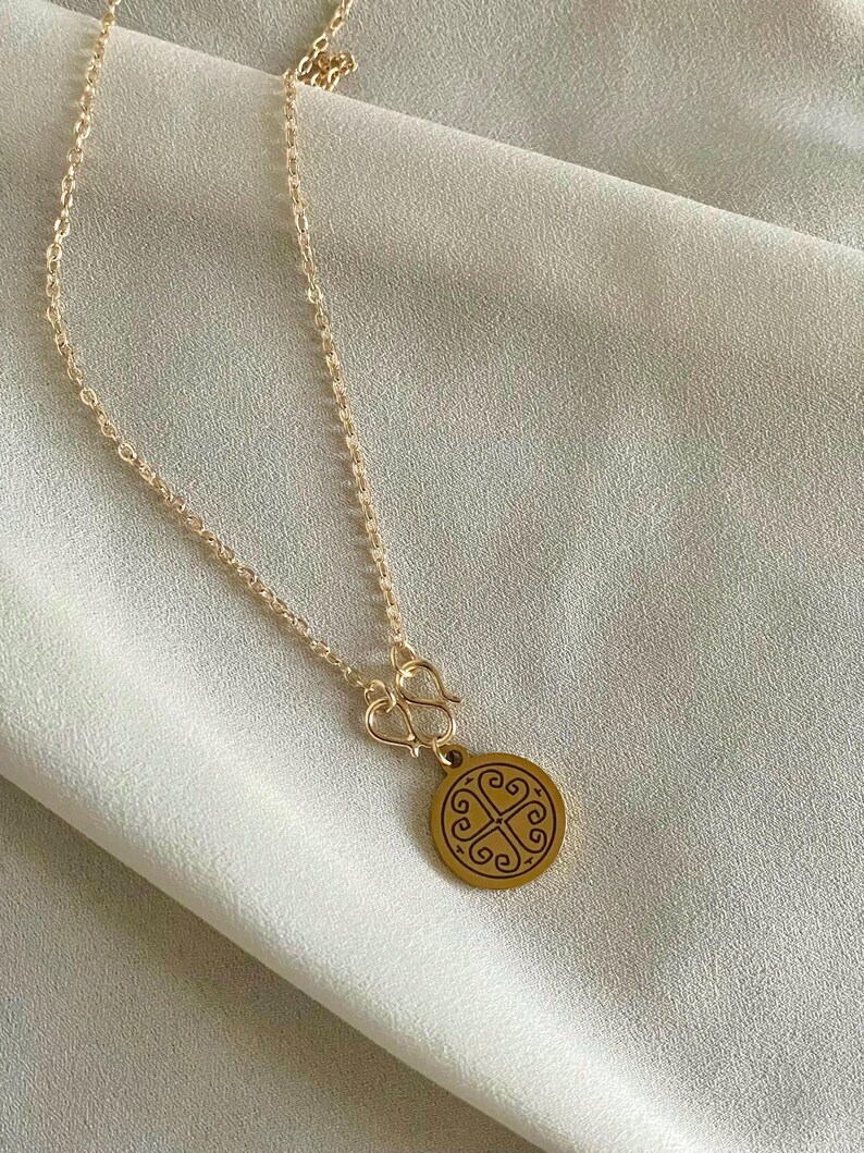 Hmong Inspired Heart Pendant Necklace Gold - Etsy