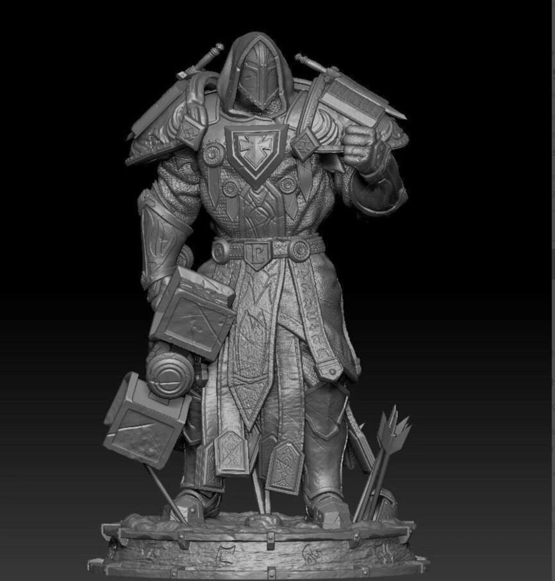 Paladin With Judgement Armor 3D Print File STL – Epic Wow Model for ...