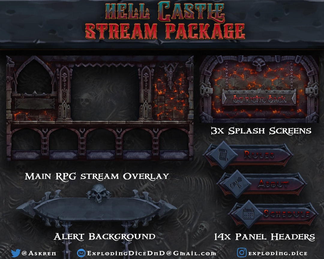 Hell Castle Stream Package - Etsy