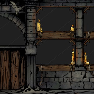 Stylized Hand-drawn Dungeon Themed TTRPG Livestream Overlay - Etsy