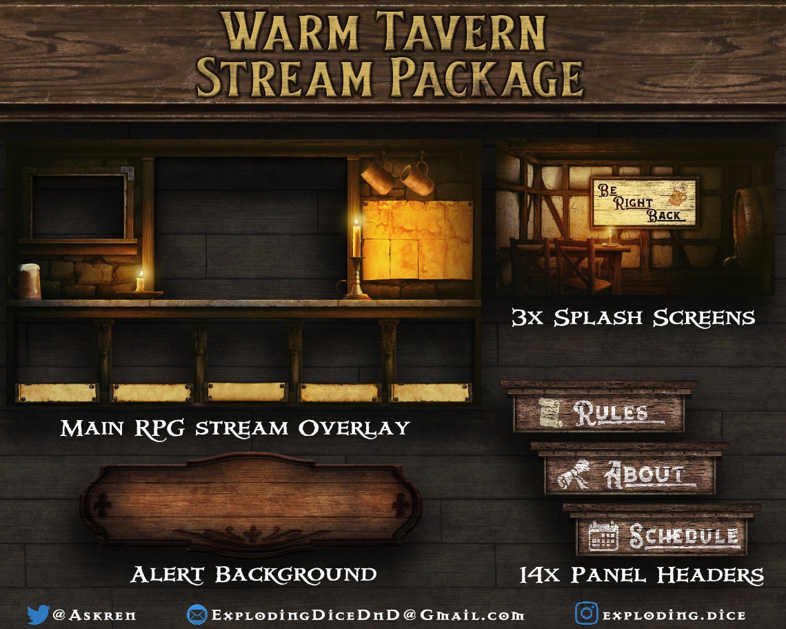 Warm Tavern Stream Package - Etsy