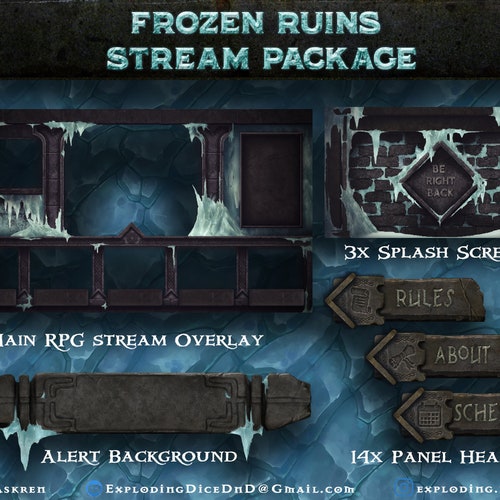 Frozen Ruins Stream Package - Etsy