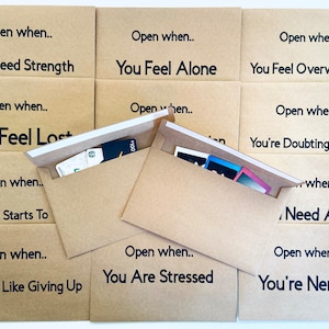Open When Letters With Envelopes- Thoughtful Prewritten Gift for Loved ...