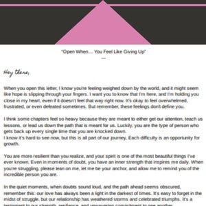 Printable Open When Letters for Boyfriend/ Girlfriend- Prewritten ...