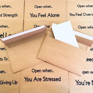Open When Letters With Envelopes- Thoughtful Prewritten Gift for Loved ...