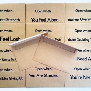 Open When Letters With Envelopes- Thoughtful Prewritten Gift for Loved ...