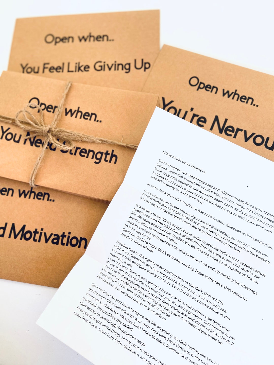 Open When Letters With Envelopes- Thoughtful Prewritten Gift for Loved ...