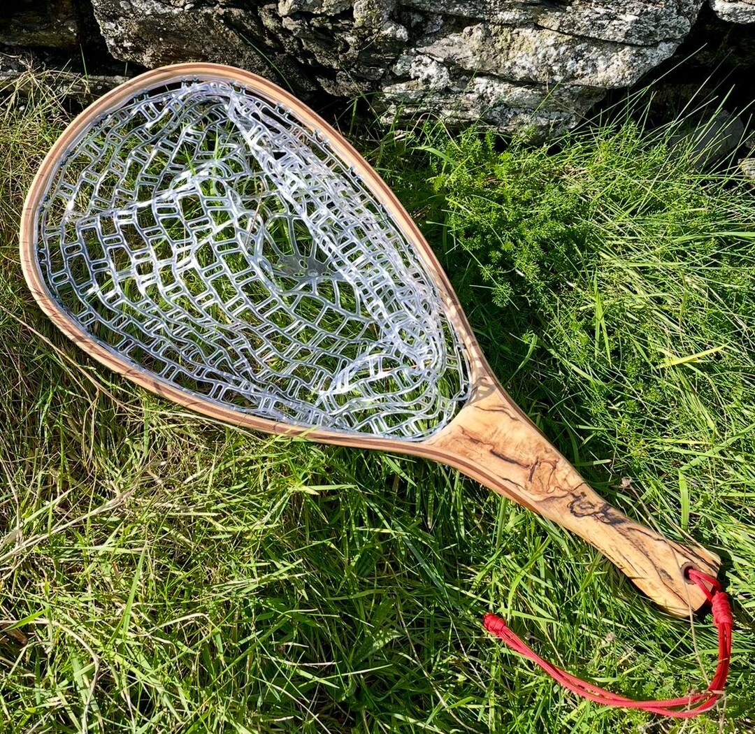 Trout Landing Net Fly Fishing Scoop Hand Net Fresh Water River Lake ...
