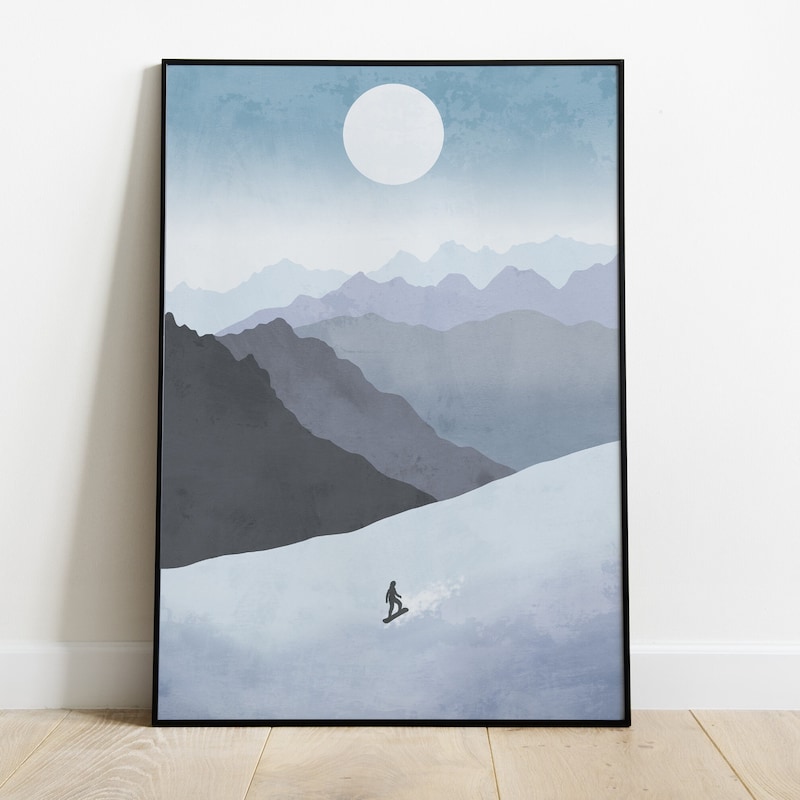 Snowboard Art - Etsy