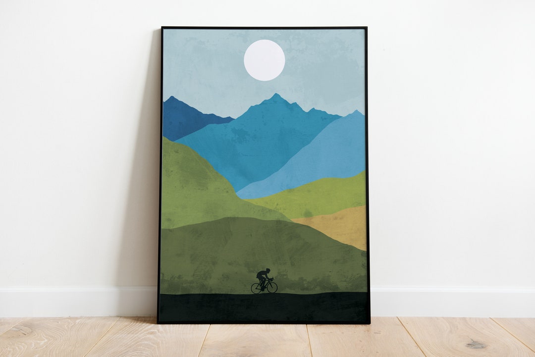 Cycling Print Cycling Gifts Cycling Poster Cycling Art Cycle Gifts Bike ...