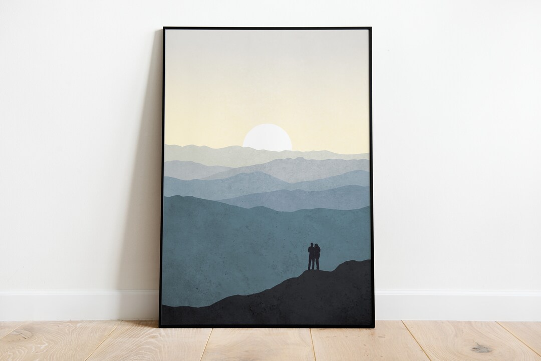 Hiking Print Walking Print Landscape Print Hiking Gifts Hike Print ...