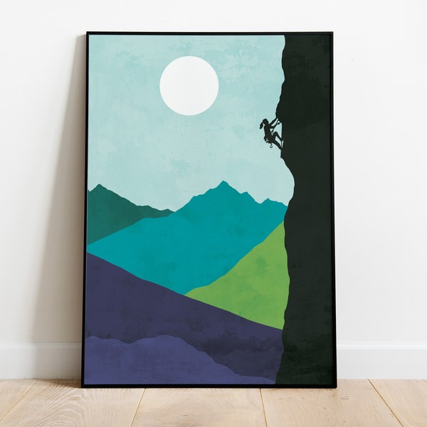 Rock Climbing Art - Etsy