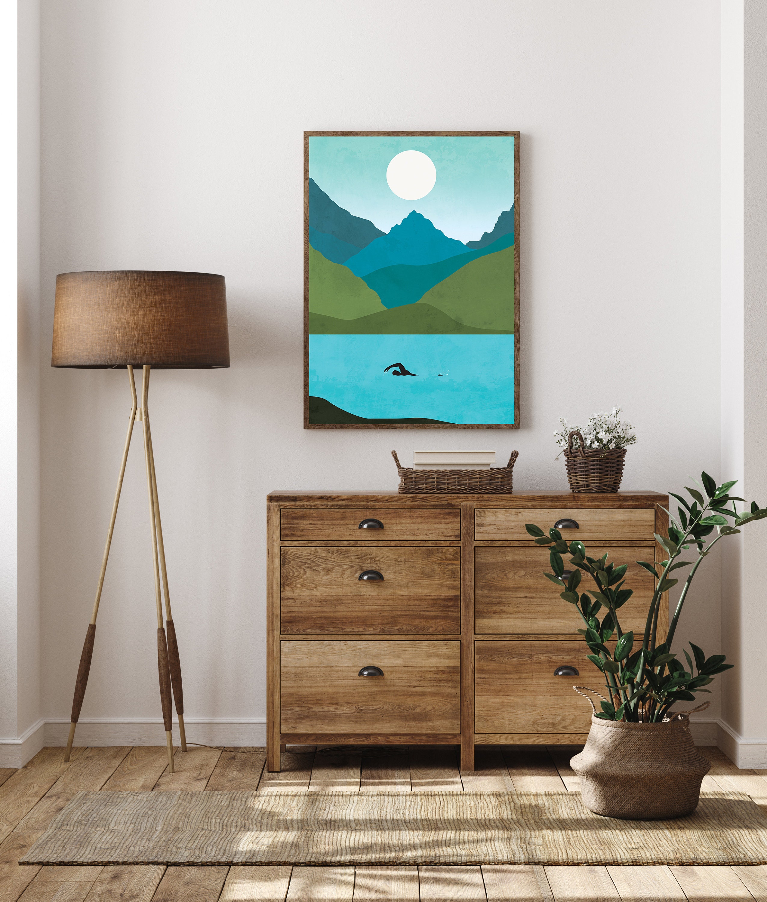 Wild Swimming Print | Wild Swimming Poster | Swimming Poster | Swimming ...