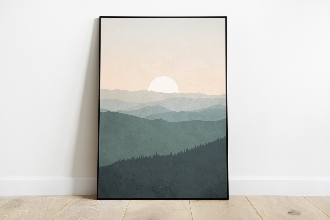 Landscape Print | Mountain Print | Sunrise Print | Sunset Print ...