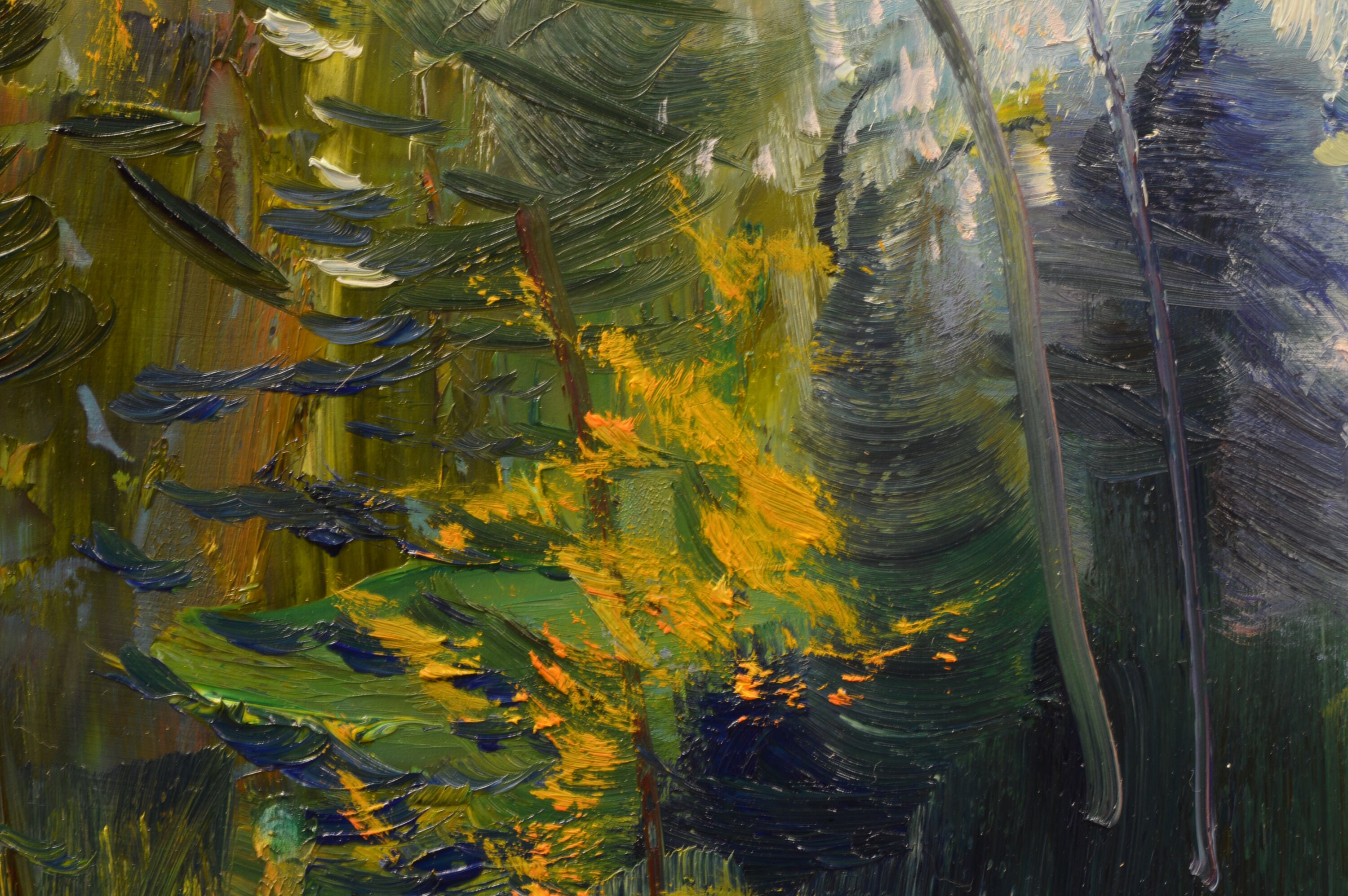 Spruce and Poplar, UNFRAMED Original 16"x24" Autumn Landscape ...
