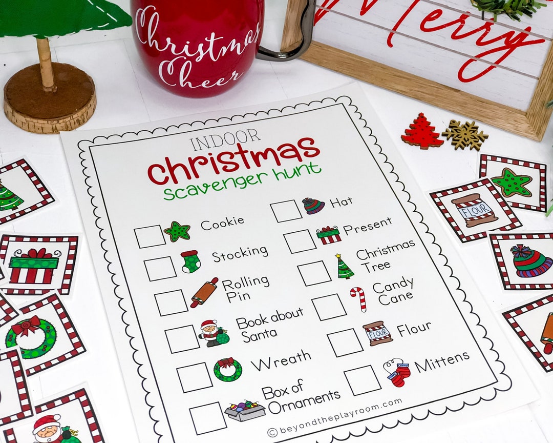 Christmas Scavenger Hunt, Christmas Printable for Kids, Christmas ...