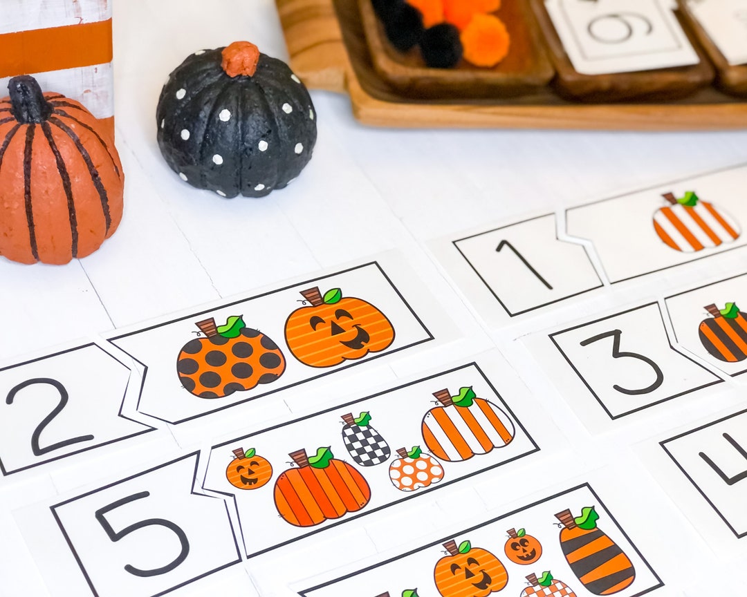 Pumpkin Counting Printable | Math Game for Kids | Preschool and ...
