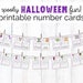 Number Cards Printable, Numbers 1-20, Halloween Activity for Kids ...