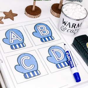 Alphabet Tracing Printable, Letter Tracing, Winter Activity for Kids ...