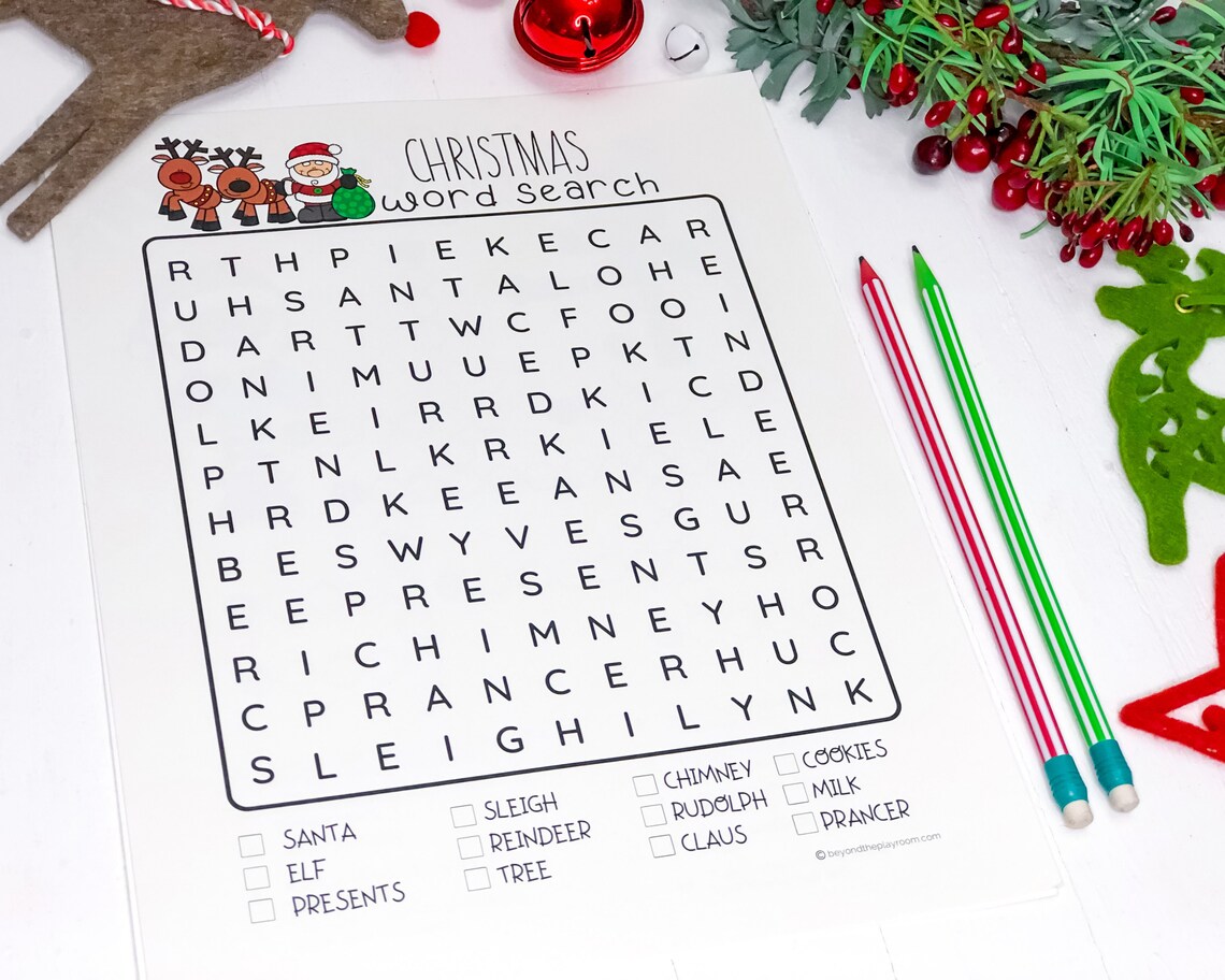 Christmas Games Printable for Kids, Christmas Activity Bundle for Kids ...