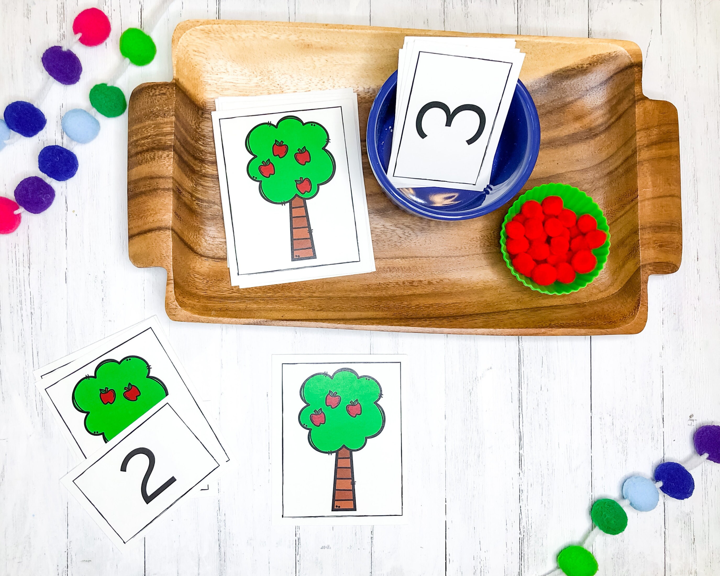 Apple Tree Counting Printable | Math Activity for Kids | Homeschool - Etsy