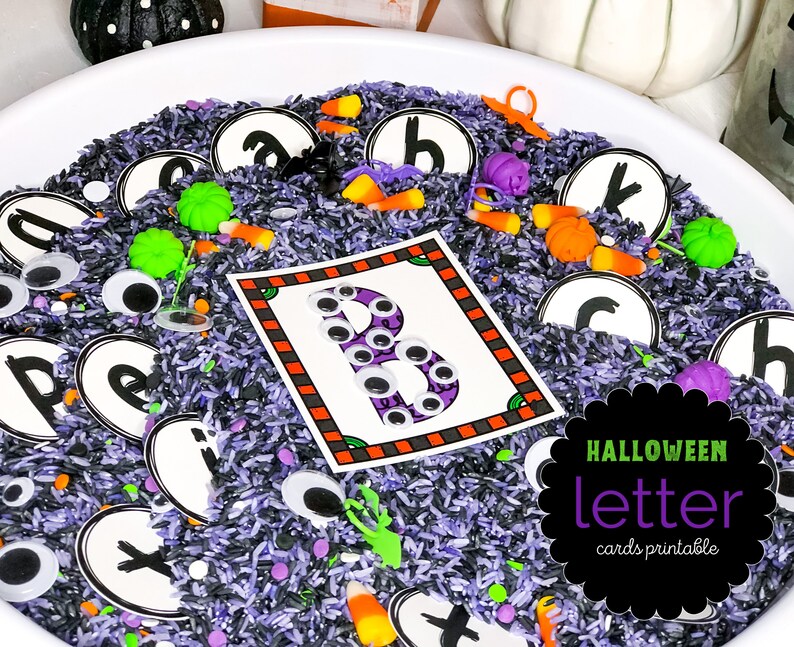 Alphabet Cards Printable, Halloween Activity for Kids, Preschool ...