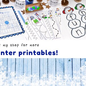 Winter Reading Bingo, Reading Printable for Kids, Reading Bingo ...