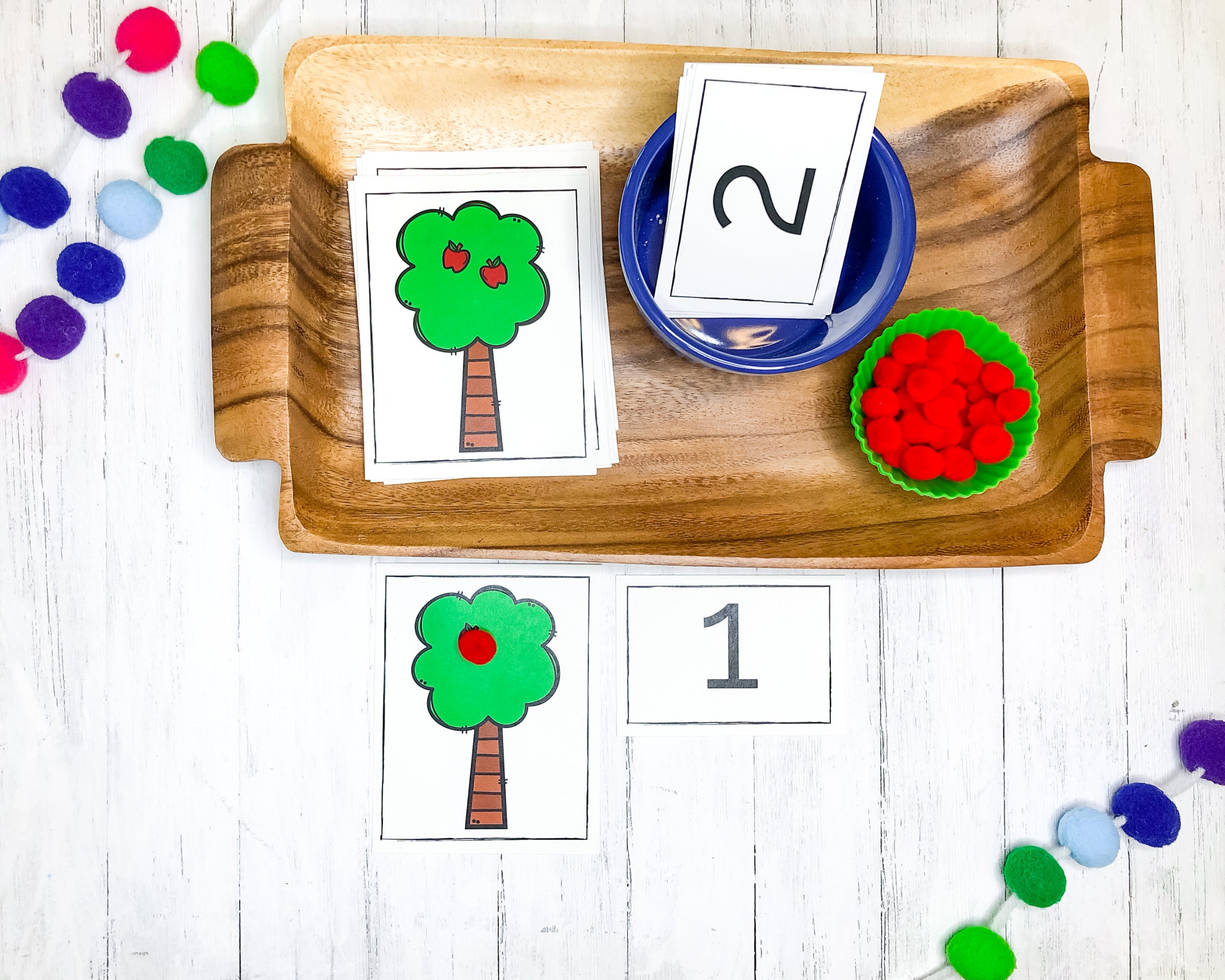 Apple Tree Counting Printable | Math Activity for Kids | Homeschool - Etsy
