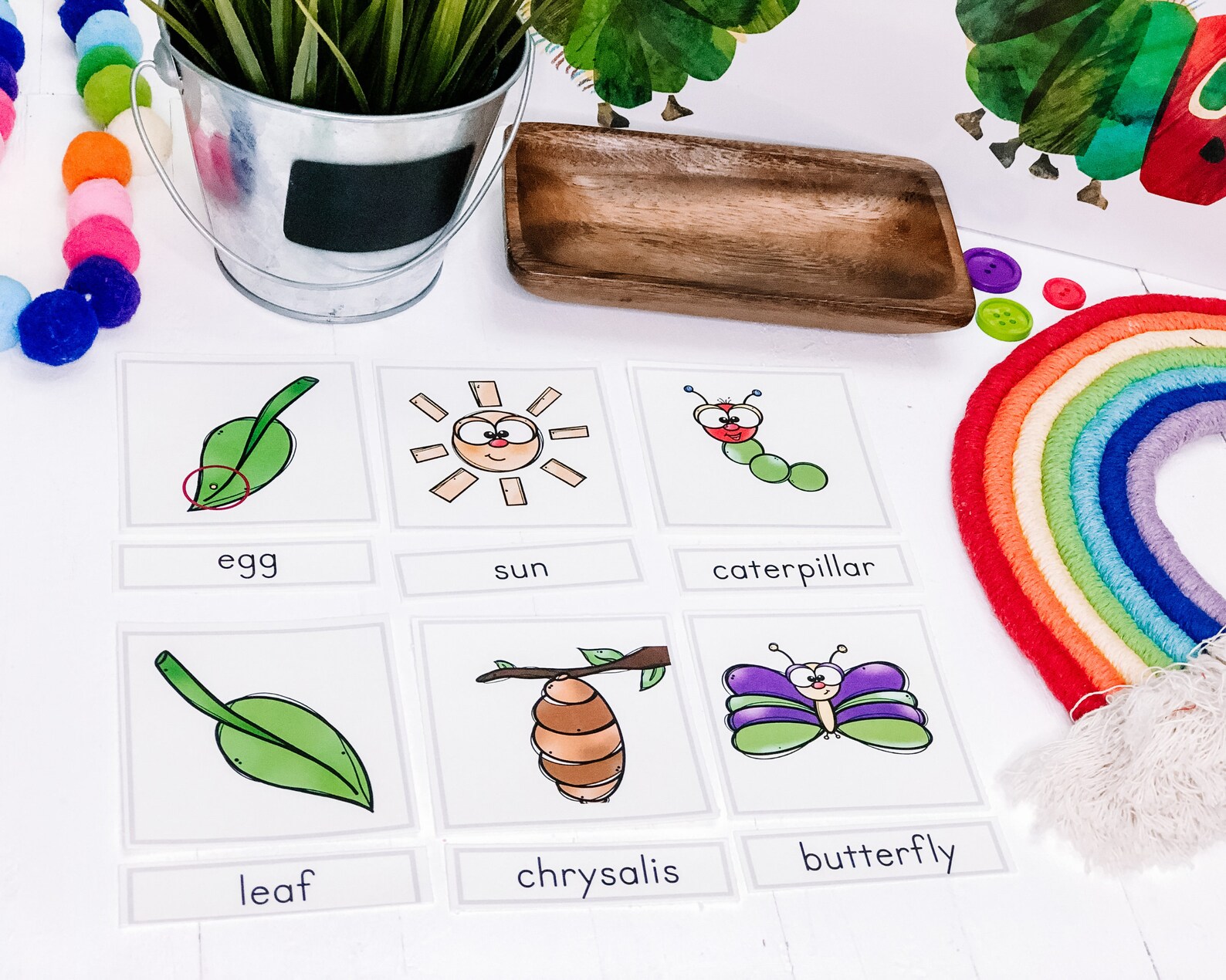 Butterfly Life Cycle, Butterfly Printable for Kids, Hungry Caterpillar ...