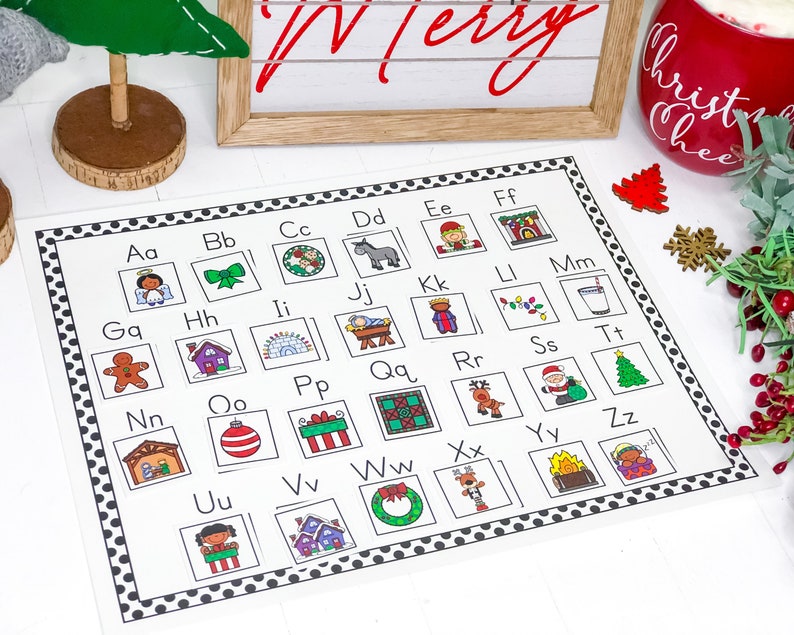 Christmas Activity for Kids, Beginning Sounds, Phonics Activity ...
