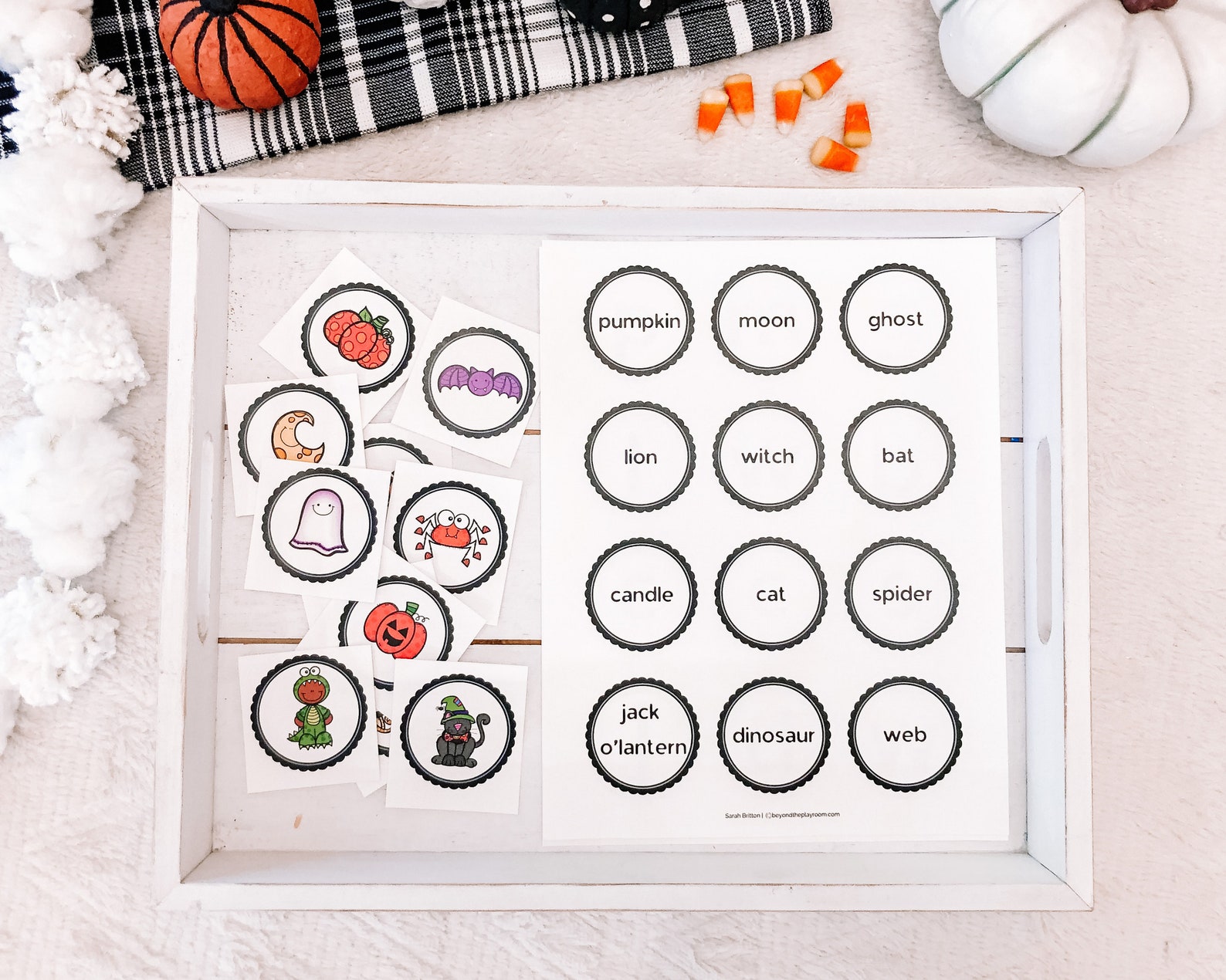 Halloween Matching Game Printable Preschool & Kindergarten | Etsy