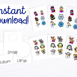 Sort by Size, Winter Printable Activity for Kids, Sorting Game, Sorting ...