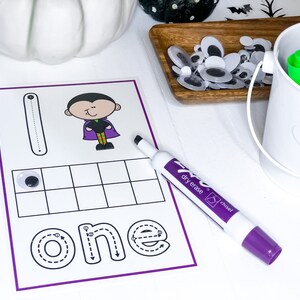 Number Cards Printable, Numbers 1-20, Halloween Activity for Kids ...