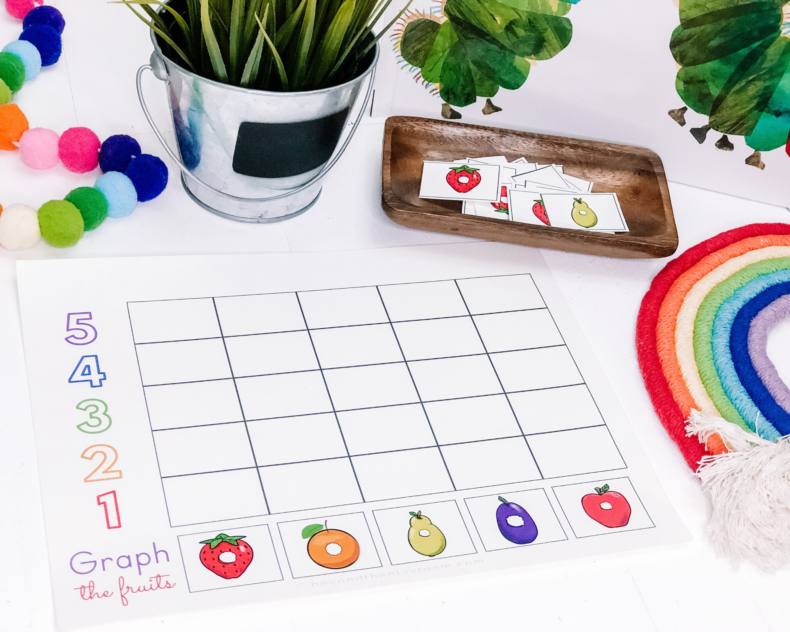 Math Printable, Graphing Activity, Hungry Caterpillar, Preschool Math ...